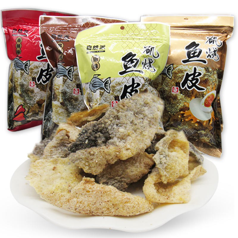 Natural IS BEST Crispy Fish Skin Snack 4 Delicious Flavors - 60g Pack ...