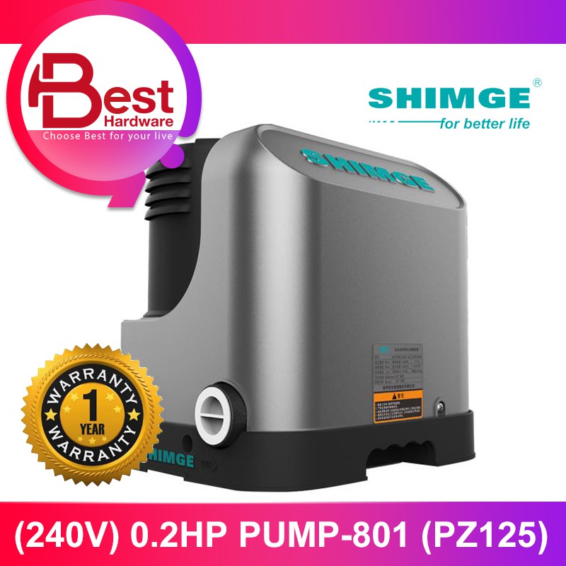 BEST HARDWARE - SHIMGE 0.2HP / 0.5HP FULLY AUTOMATIC SELF-PRIMING WATER ...