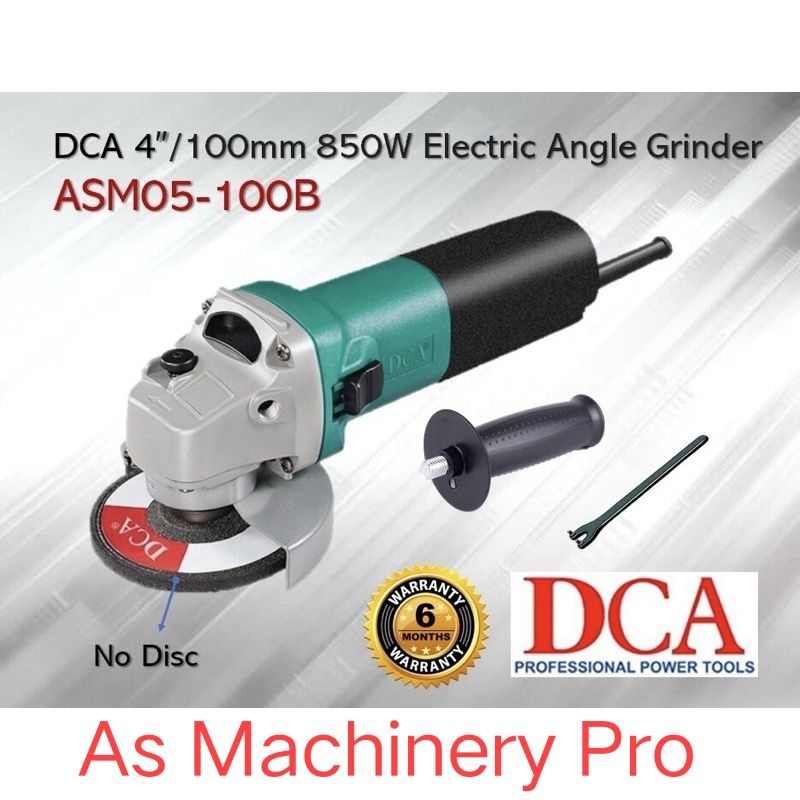 (Ready Stock)DCA ASM05-100B Angle Grinder 850W Machine Woodworking Power Tools Mesin Canai ...