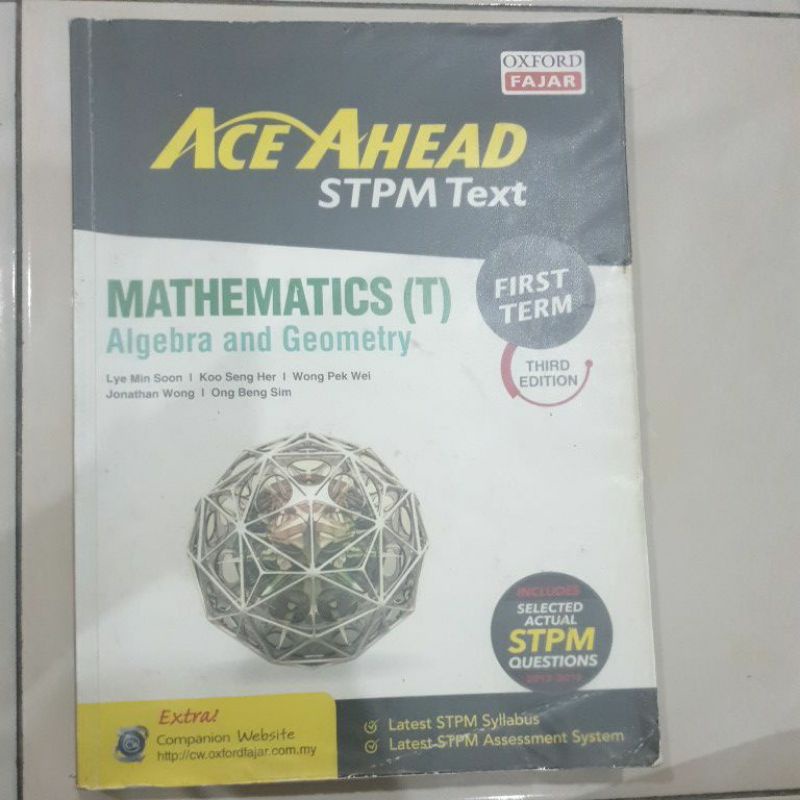Mathematics T Stpm Sem 1 Oxford Fajar 3rd Edition Textbook Shopee