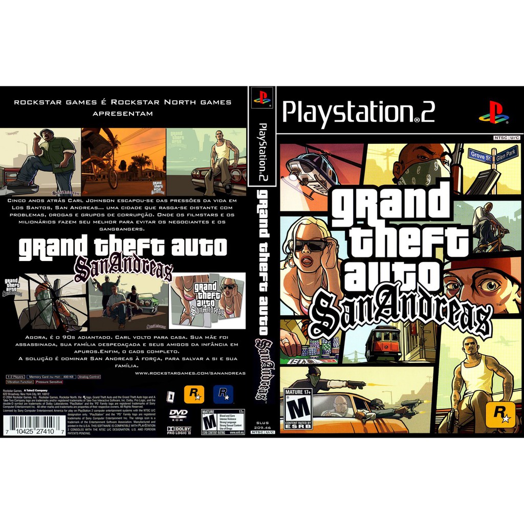 GTA Grand Theft Auto San Andreas (CD Games PS2) | Shopee Malaysia