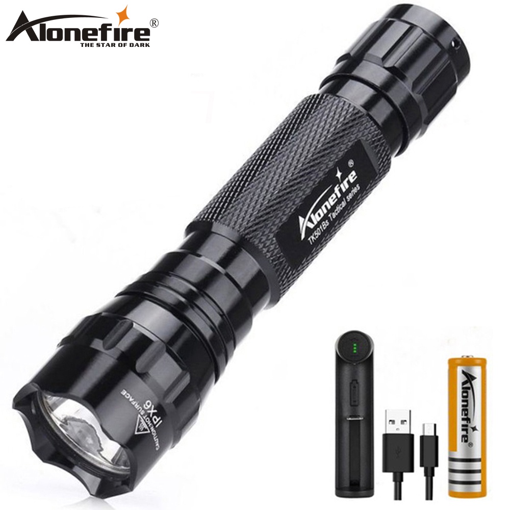 Alonefire 501B XML-T6/ L2 LED Flashlight Waterproof Camping Light 2000 Lumen | Shopee Malaysia