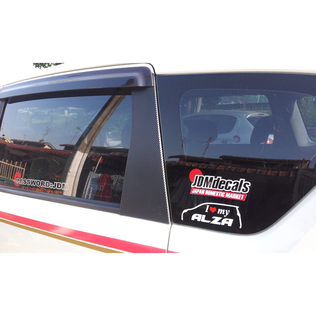 CARS STICKER I LOVE MY PERODUA ALZA PASSO SETTE BOON ADVANCED VERSION ...