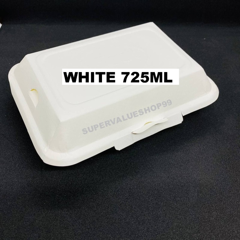 TAPAU - Paper Lunch Box ( 50pcs+/- ) Medium / Kotak Nasi Kertas / Bekas ...