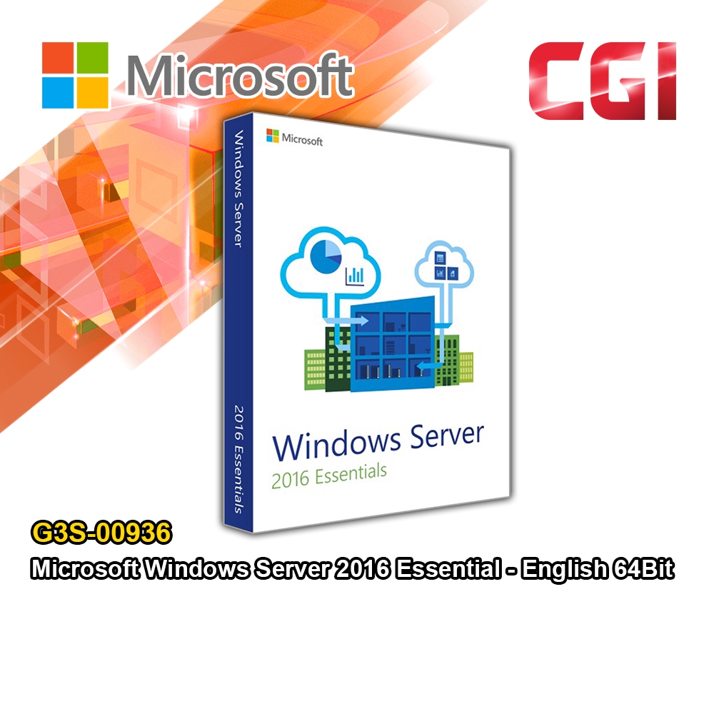 Microsoft Windows Server 2016 Essential - English 64Bit (G3S-00936 ...