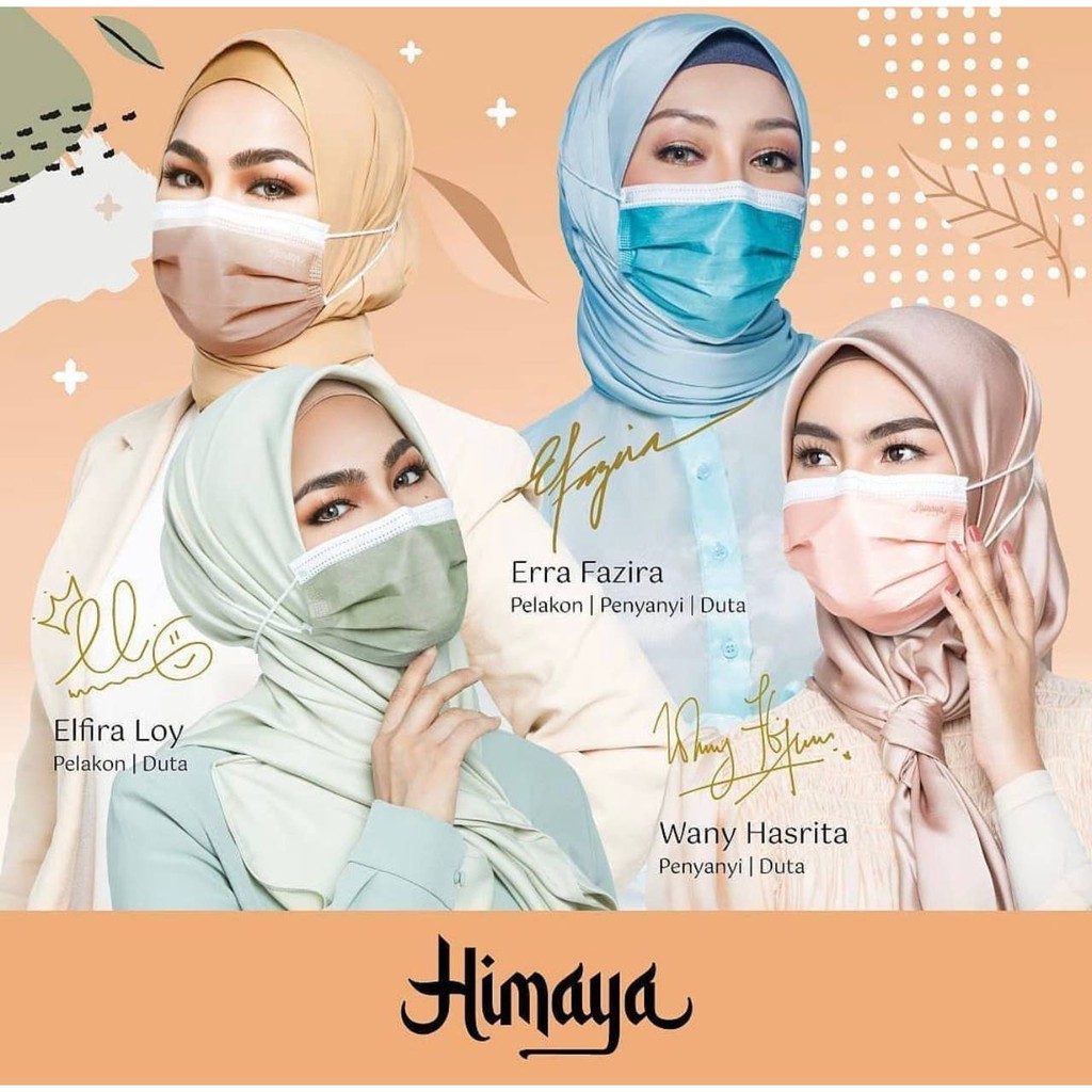 [FREE GIFT + SECURE PACKAGING] Loose Pack 10 PCS Himaya Face Mask Hijab ...
