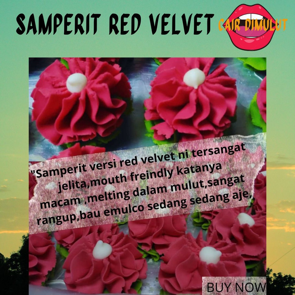 [HOT SALE}Samperit Red Velvet |Biskut Raya Tradisional |Kuih Raya |Red ...
