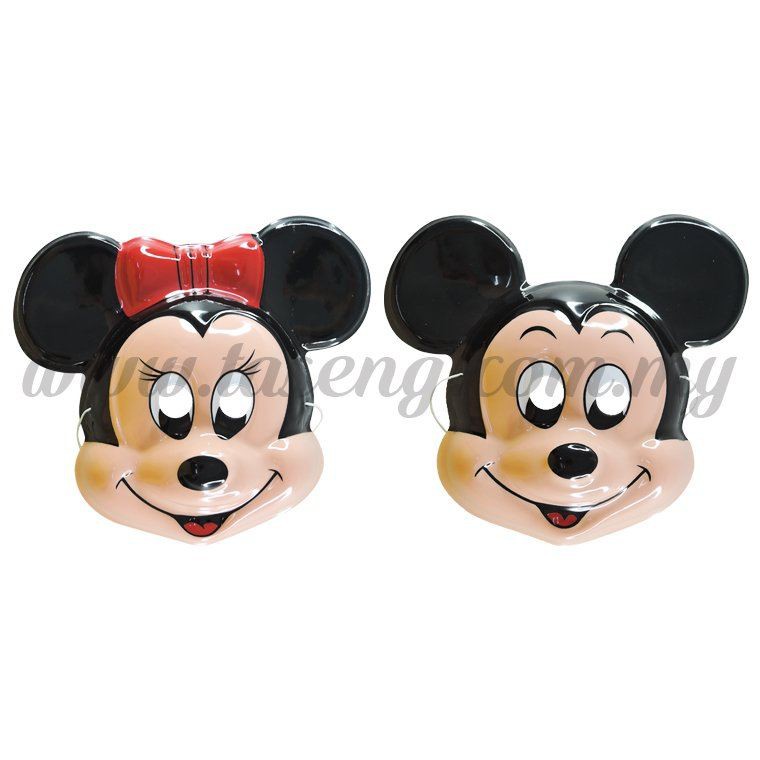 Cartoon Mask - Mickey Mouse & Minnie Mouse Mask 卡通照型面具米奇 & 米妮 Party ...