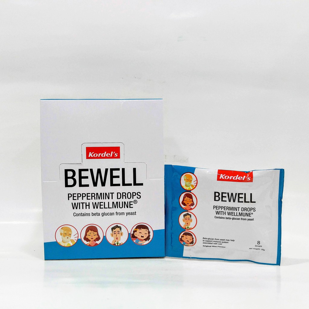 Kordel's Bewell Wellmune Peppermint Drops 12 Sachets x20g -Exp06/22 ...