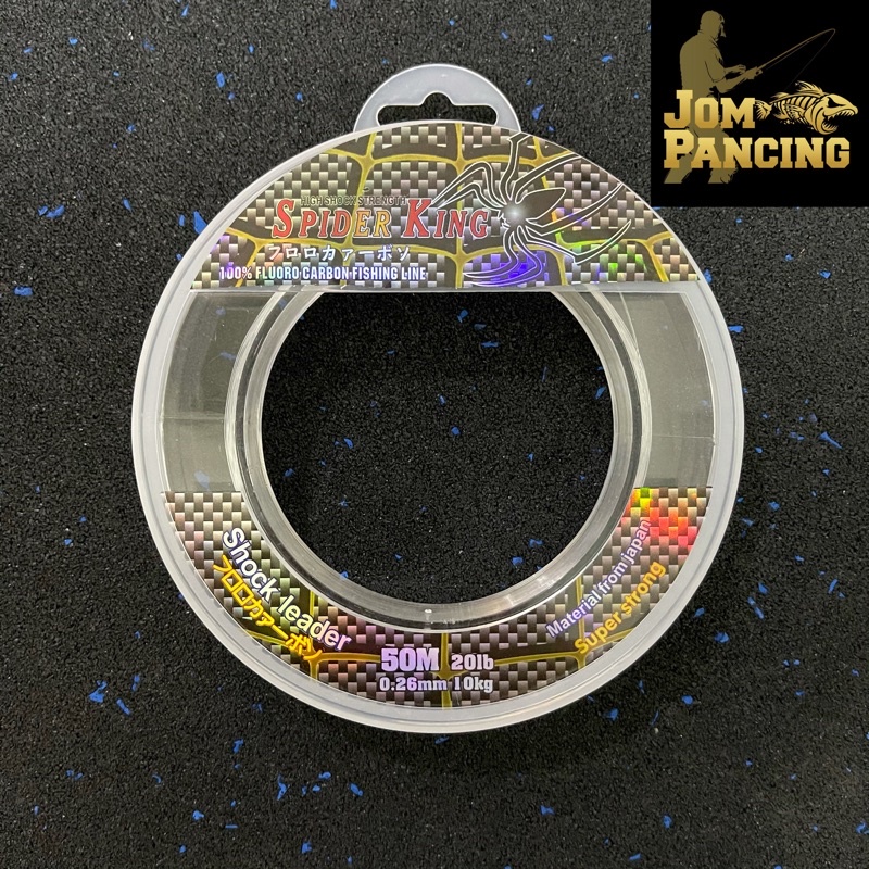 【Jom Pancing】Spider King 💯%Fluorocarbon Fishing Leader,Perambut Pancing ...