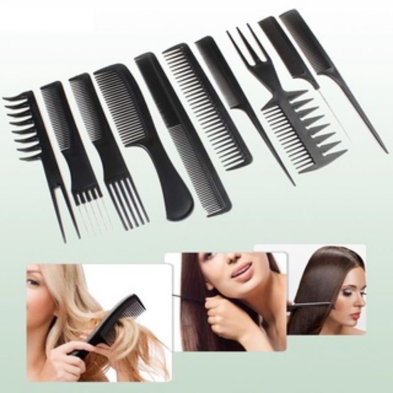 10PCS STYLING COMB SET (SALON & HOME) | Shopee Malaysia
