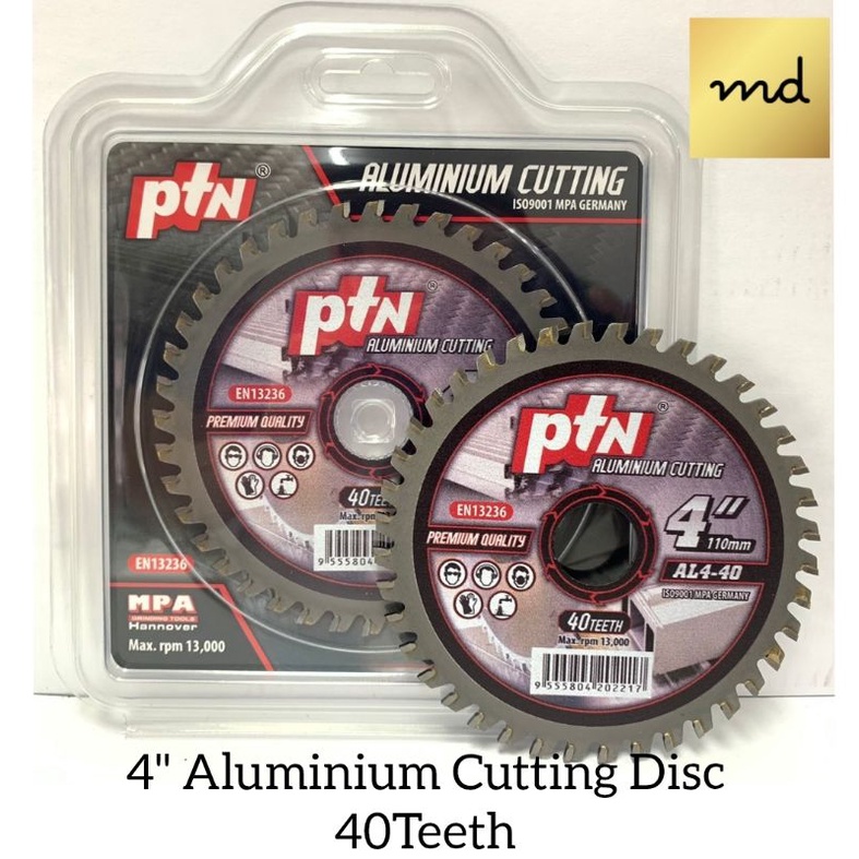 PTN 4" Aluminum Cutting Disc Usage for Cutting Aluminium Premium ...