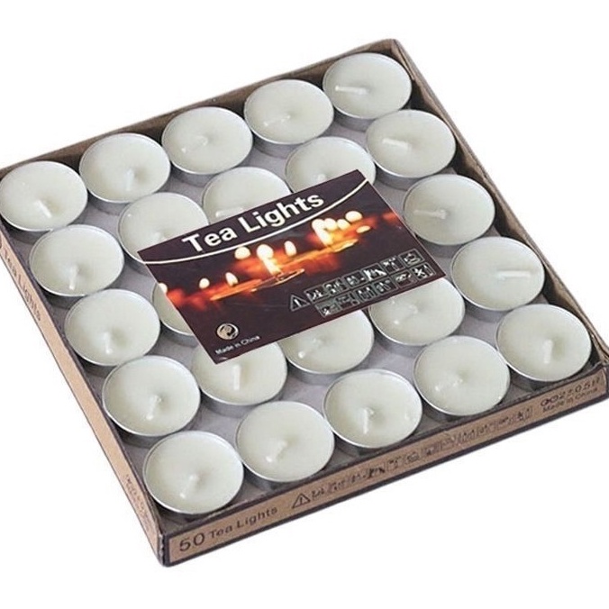 4 Hour 10's/50's Tealight Candle / Unscented Candle for Burner 4hour ...