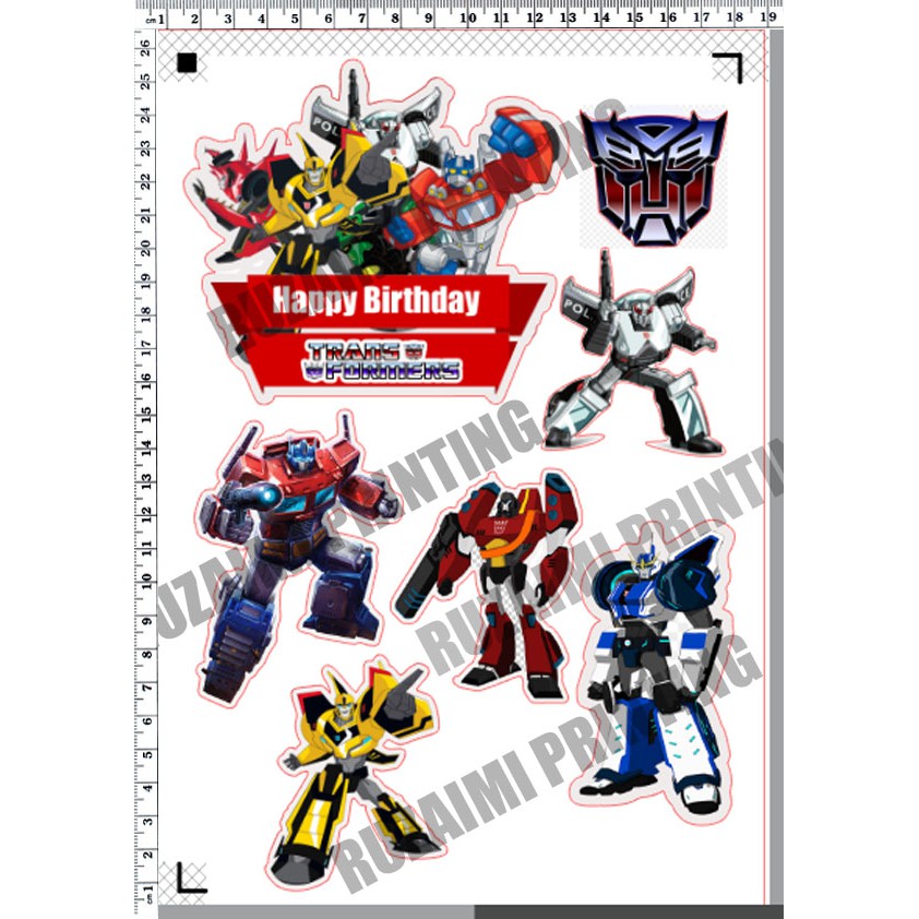 Transformers Cake Topper 001 | Shopee Malaysia