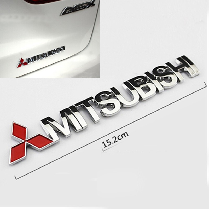 car Sticker Mitsubishi Stick-On Emblem Decal Badge Sticker | Shopee ...
