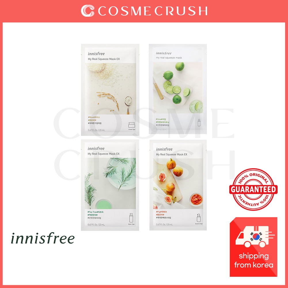Innisfree My Real Squeeze Mask EX 20ml (original from Korea) | Shopee Malaysia