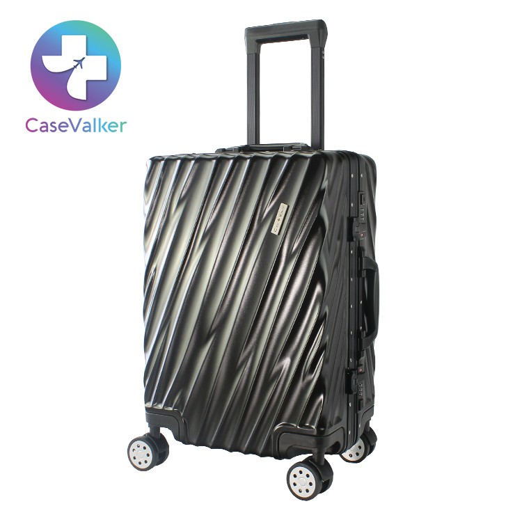 Case Valker Signature Aluminium Frame OnyX Real PC 2 in 1 TSA Luggage ...