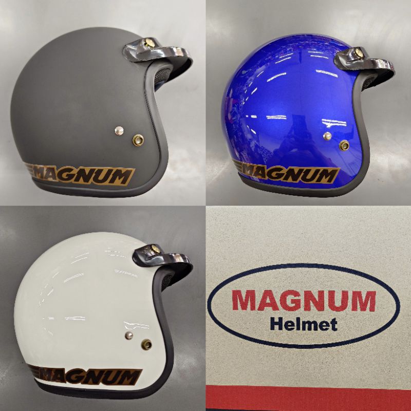 MAGNUM HELMET 3 Button M8 100% Original | Shopee Malaysia