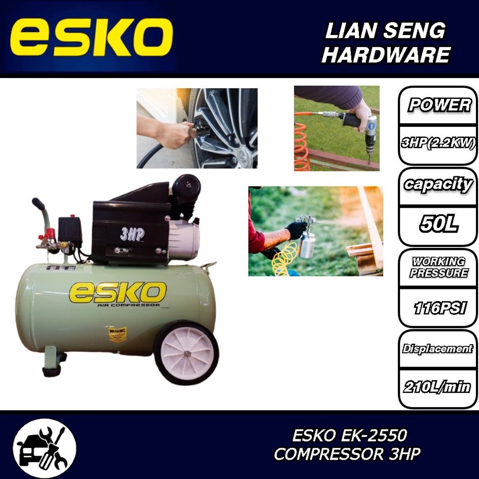 ESKO EK-2550 COMPRESSOR 3HP | Shopee Malaysia