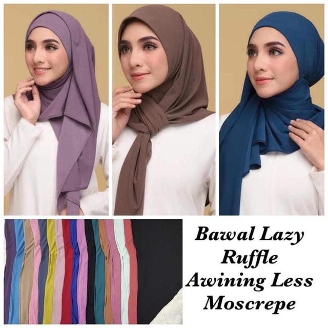 Bawal Lazy Ruffle Awning ( PINLESS ) | Shopee Malaysia
