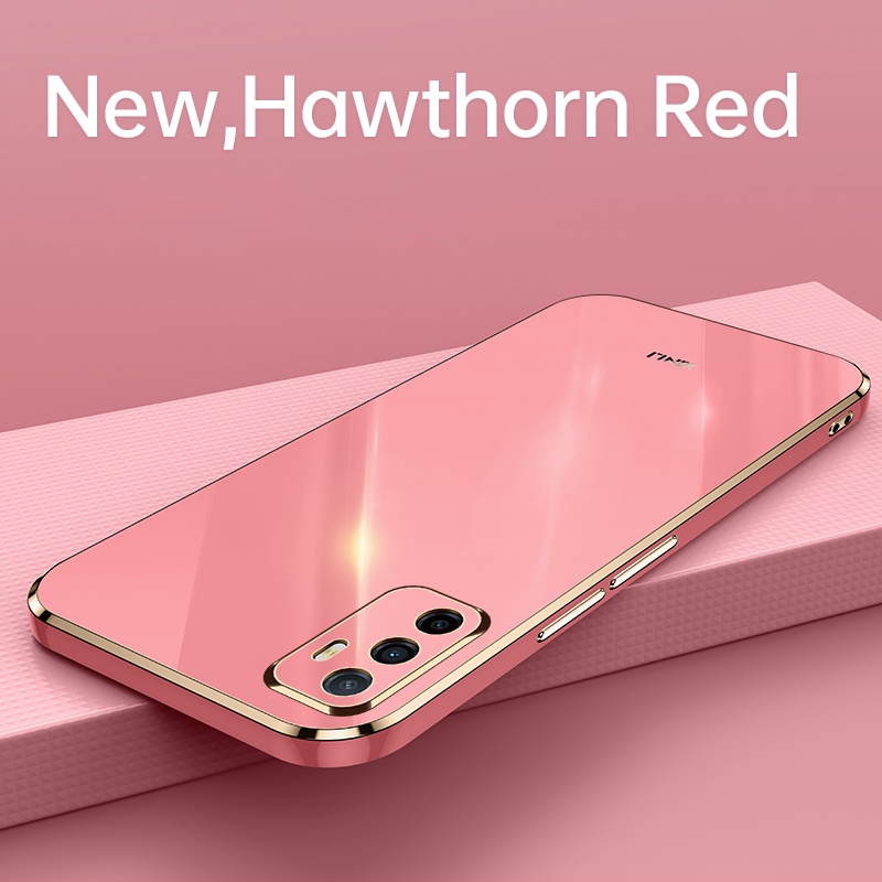 Vivo V23E 5G Case Shockproof Soft Silicone Electroplating Back Cover ...