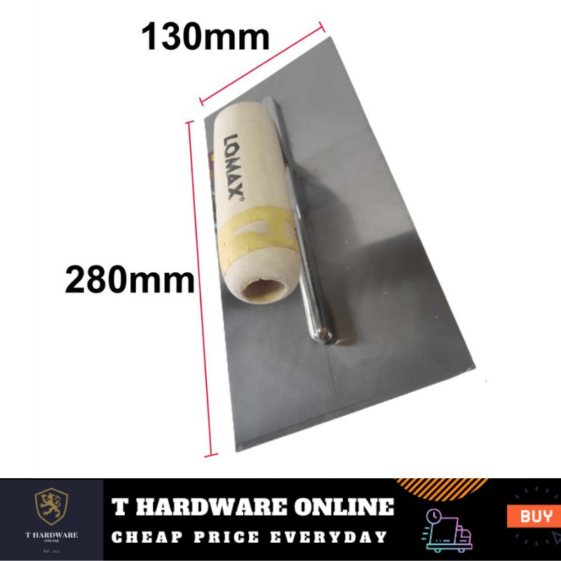 LOMAX STAINLESS STEEL PLASTER TROWEL / RECTANGULAR FINISHING TROWEL ...