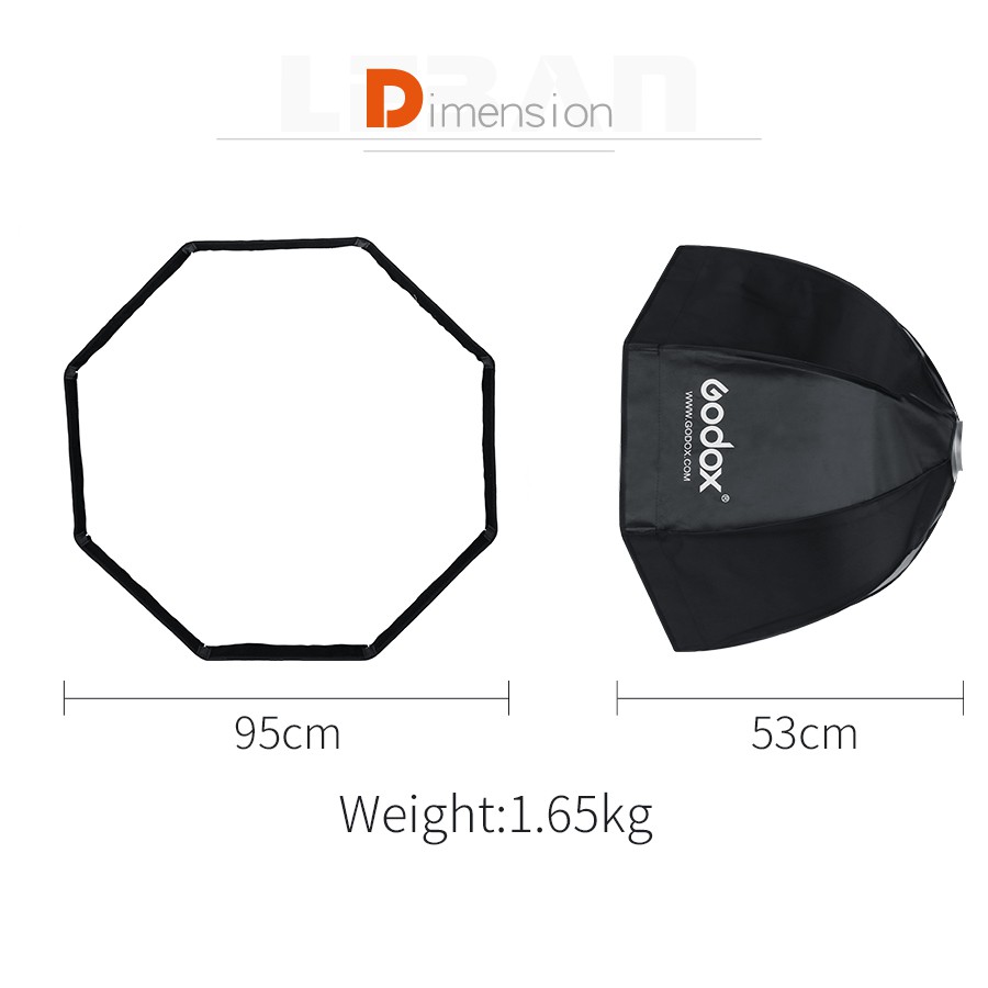 Godox SB-GUE Octagon Octabox Easy Fold Softbox Bowens Mount With Grid ...