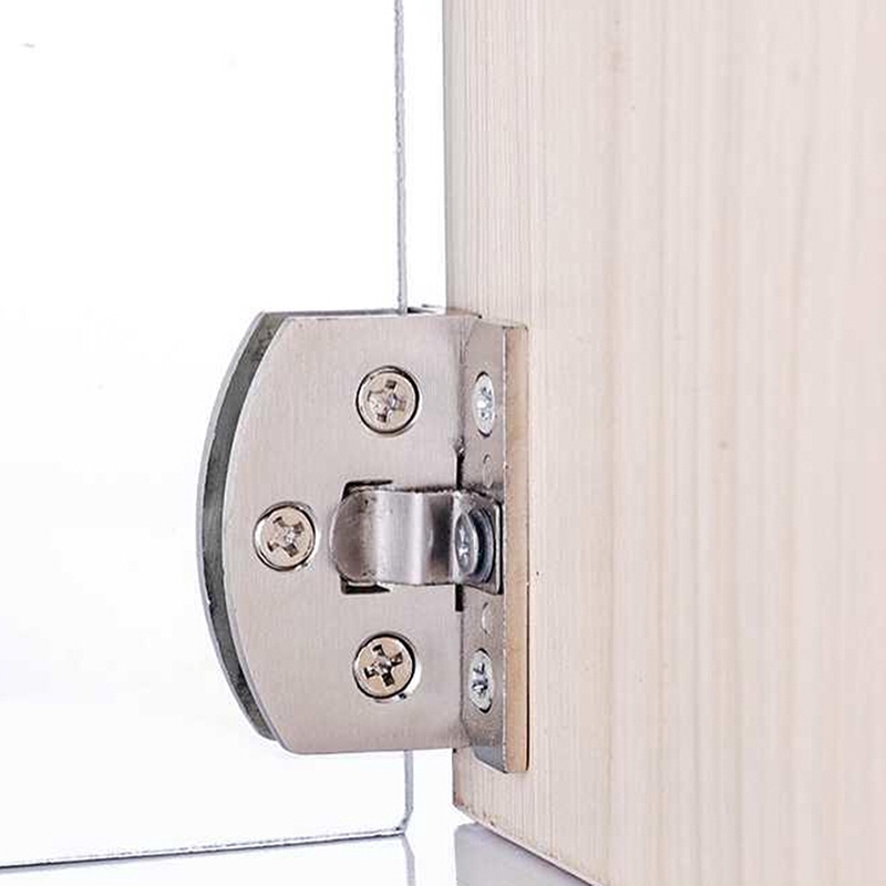 Glass Door Hinge Display Cabinet Hinges Swivel Cupboard Hinges Plate ...