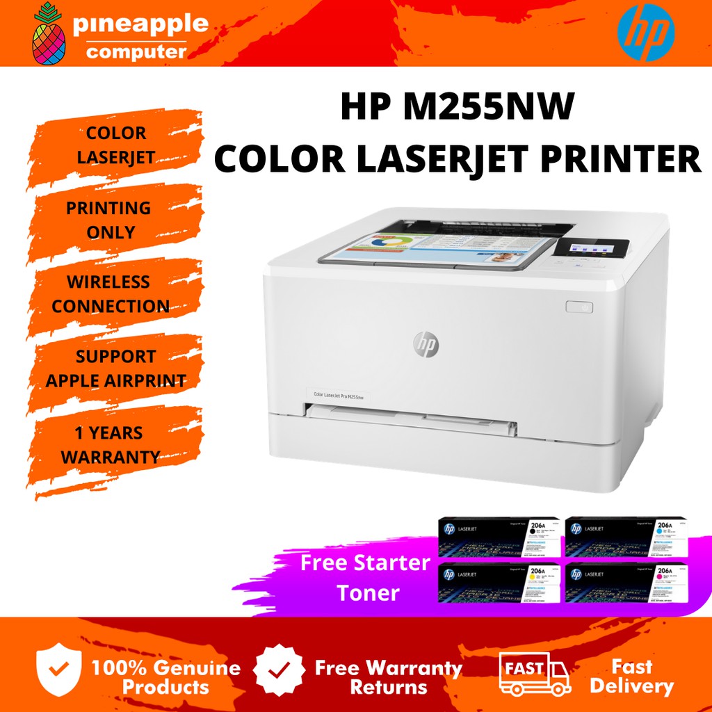 HP Color LaserJet M255nw Printer Using Toner HP 206A/ Laserjet/ laser ...