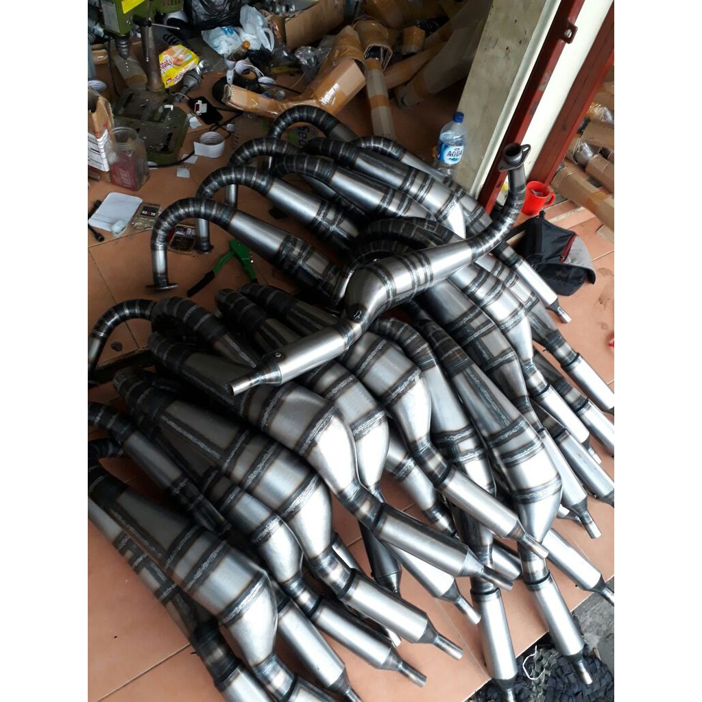 Exhaust Under The Neck Worm Belly Jumbo RX King Gapol Racing | Shopee ...