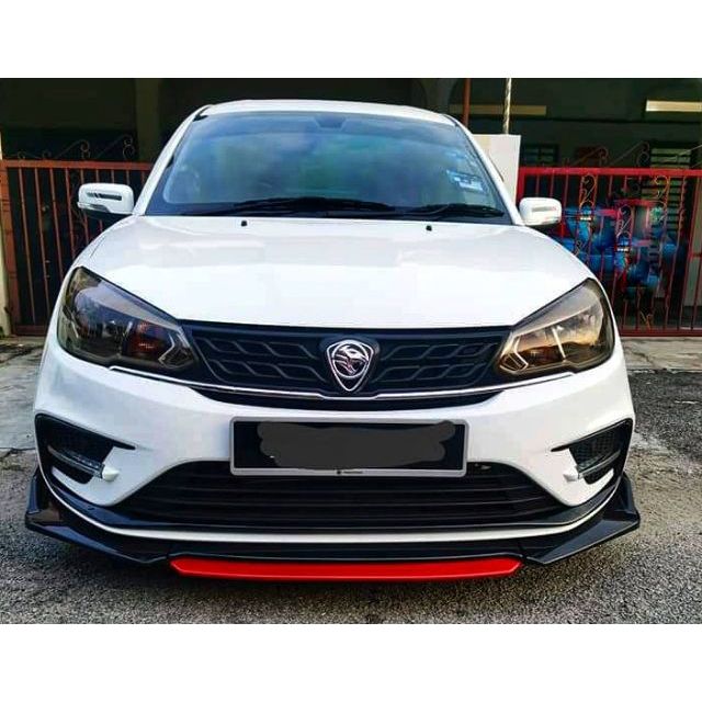 universal diffuser depan front GT style siap cat merah tu meterial pp ...