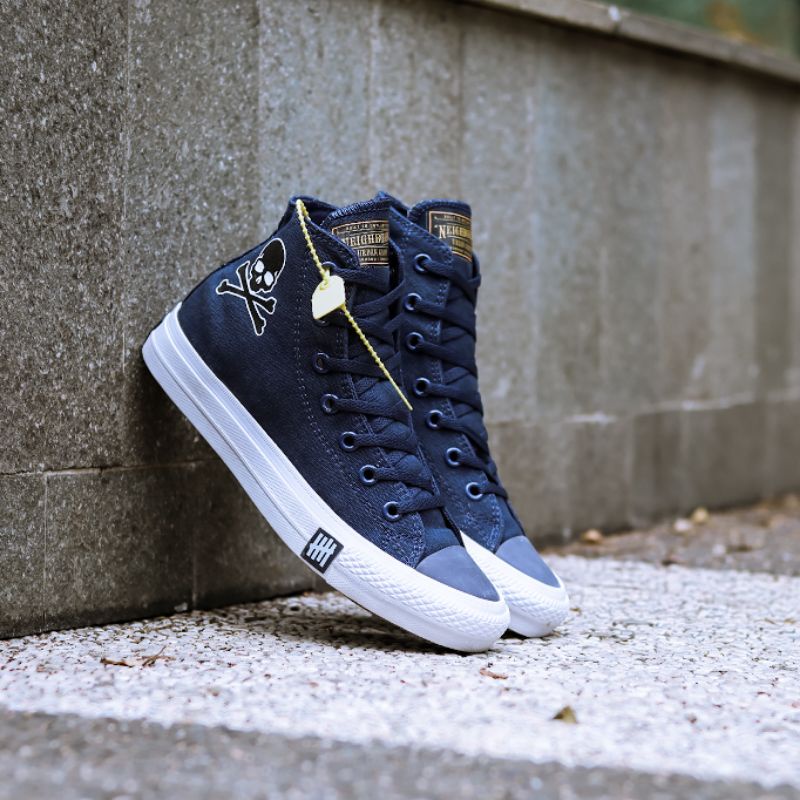 Converse Undefeated Neighborhood Dark Navy Blue Sneakers | Shopee Malaysia