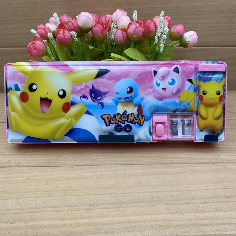 Pokémon Stationery Box Cute Cartoon Pikachu Pencil Case Men Women ...
