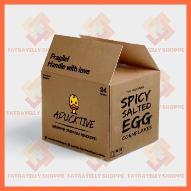 1 Kotak Aducktive Spicy Salted Egg Cornflakes for Agent | Shopee Malaysia