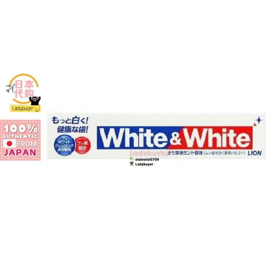 日本 LION 美白牙膏 Japan Lion White & White Toothpaste 150g | Shopee Malaysia