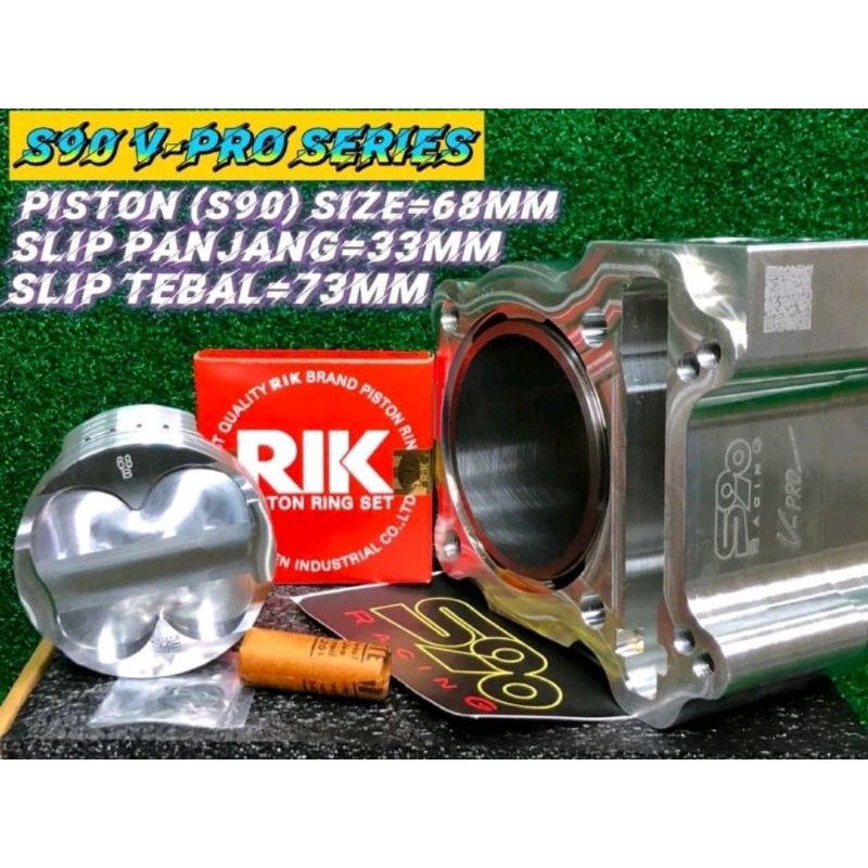 S90 BLOCK VPRO PISTON FORGED 33MM PANJANG+8MM SLIP | Shopee Malaysia