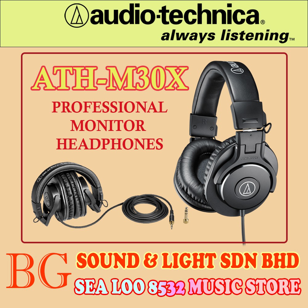 [ READY STOCK ] AUDIO TECHNICA ATH-M30X /M30X PROFESSIONAL MONITOR ...