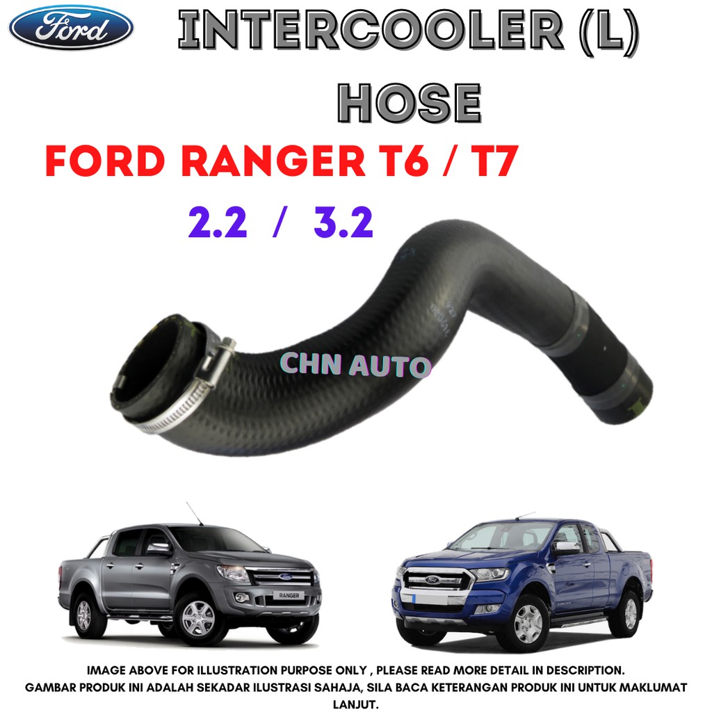 FORD RANGER T6 / T7 ( 2.2cc , 3.2cc ) GENUINE INTERCOOLER HOSE (L) BIG TURBO | Shopee Malaysia