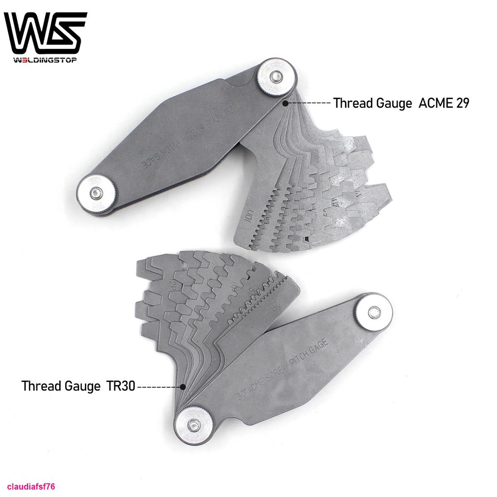 ACME 29 / TR30 Screw Pitch Gauge Stainless Steel Thread Pitch Measuring ...