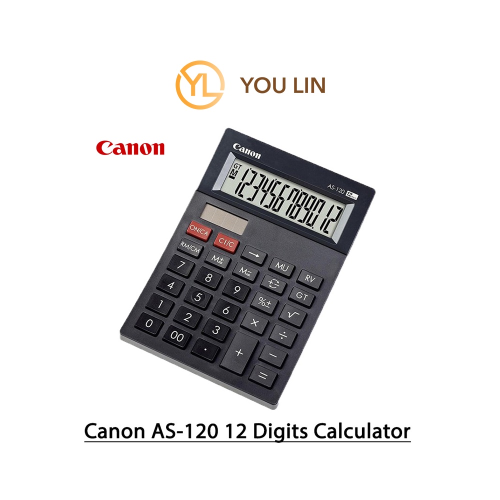 Canon AS-120 II 12 Digits Calculator | Shopee Malaysia