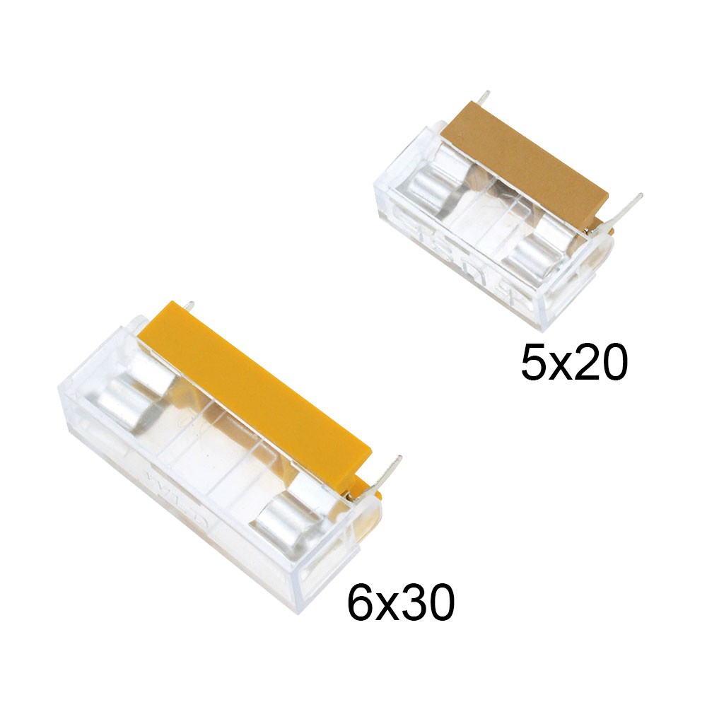5*20mm 6*30mm glass fuse holder transparent holder with transparent ...