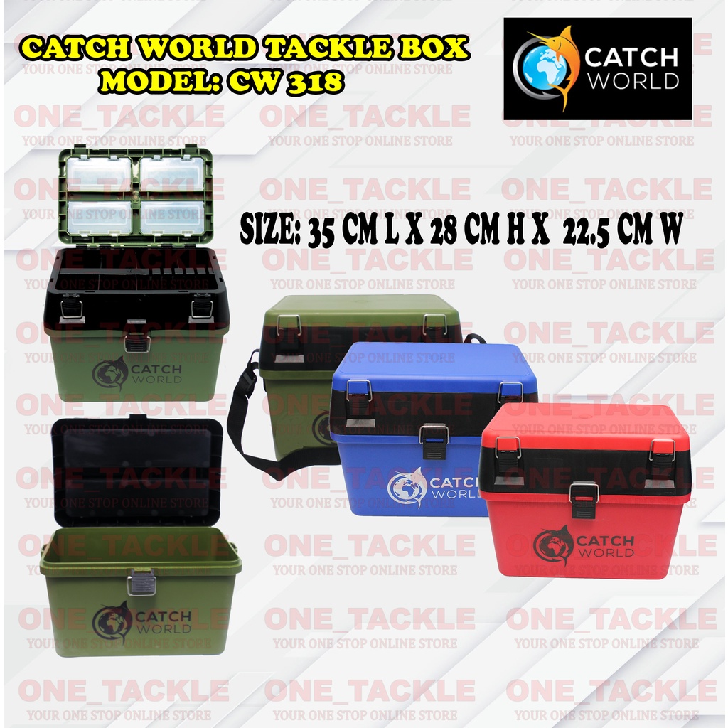 CATCH WORLD TACKLE BOX ( CW318 ) | Shopee Malaysia