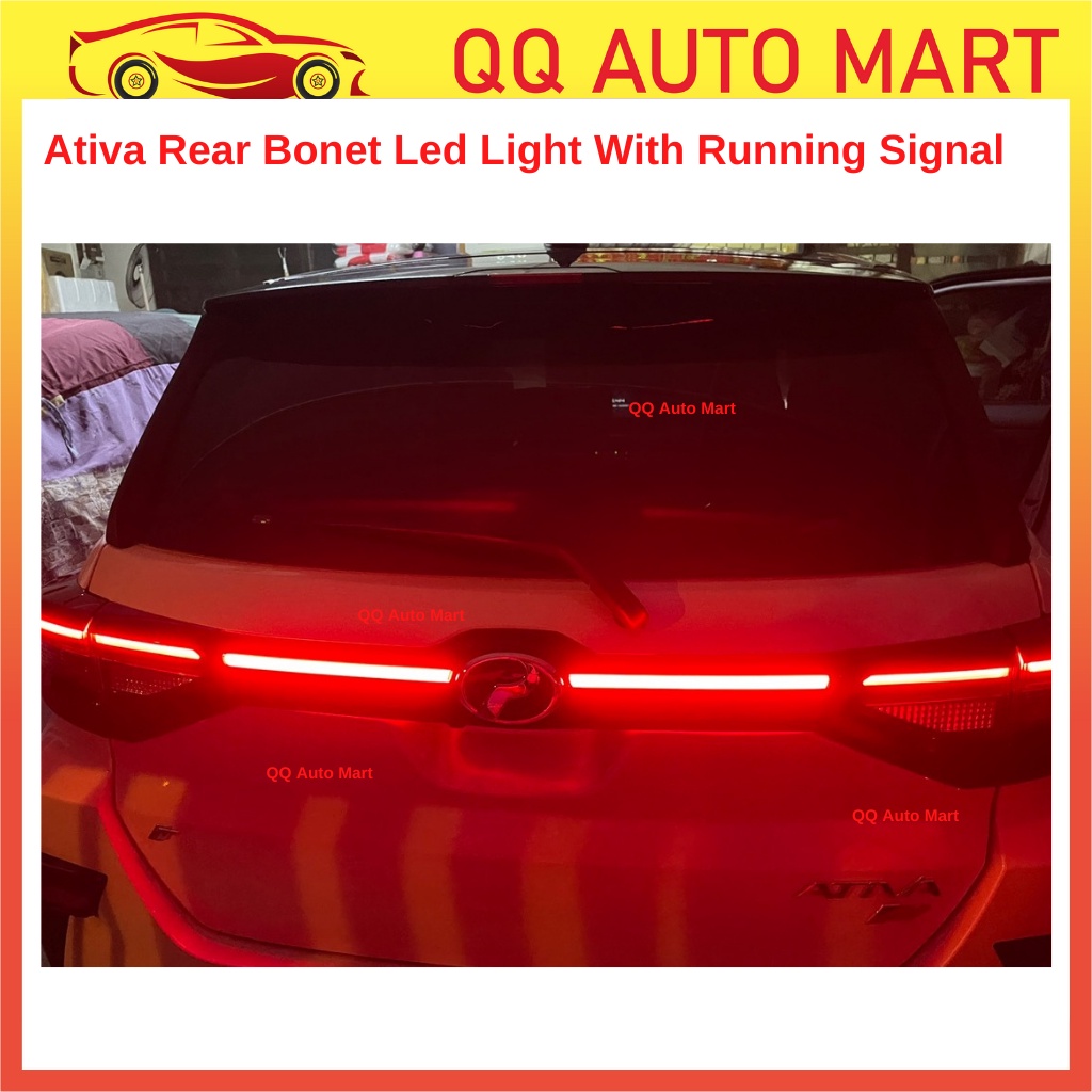 Perodua Ativa Rear Bonet Garnish WIth Led&Welcome Light | Shopee Malaysia
