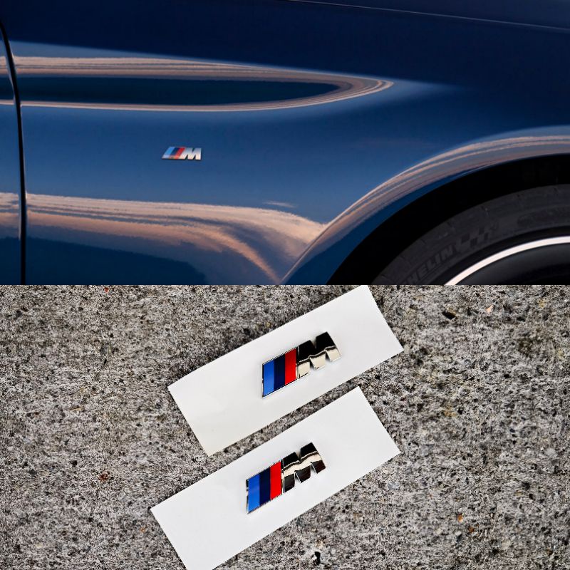 BMW ///M Sport Logo Fender Badge Emblem 2pcs | Shopee Malaysia