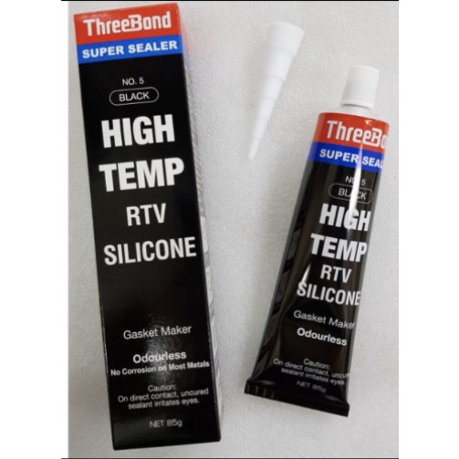 Threebond Super sealer hi temp rtv silicone gum gasket grey / hitam ...