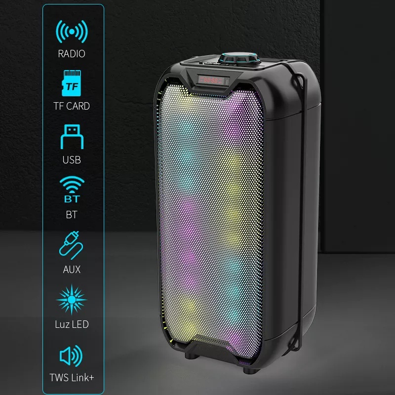 ZQS4235 Square Subwoofer Wireless Bluetooth Speaker Card U Disk ...