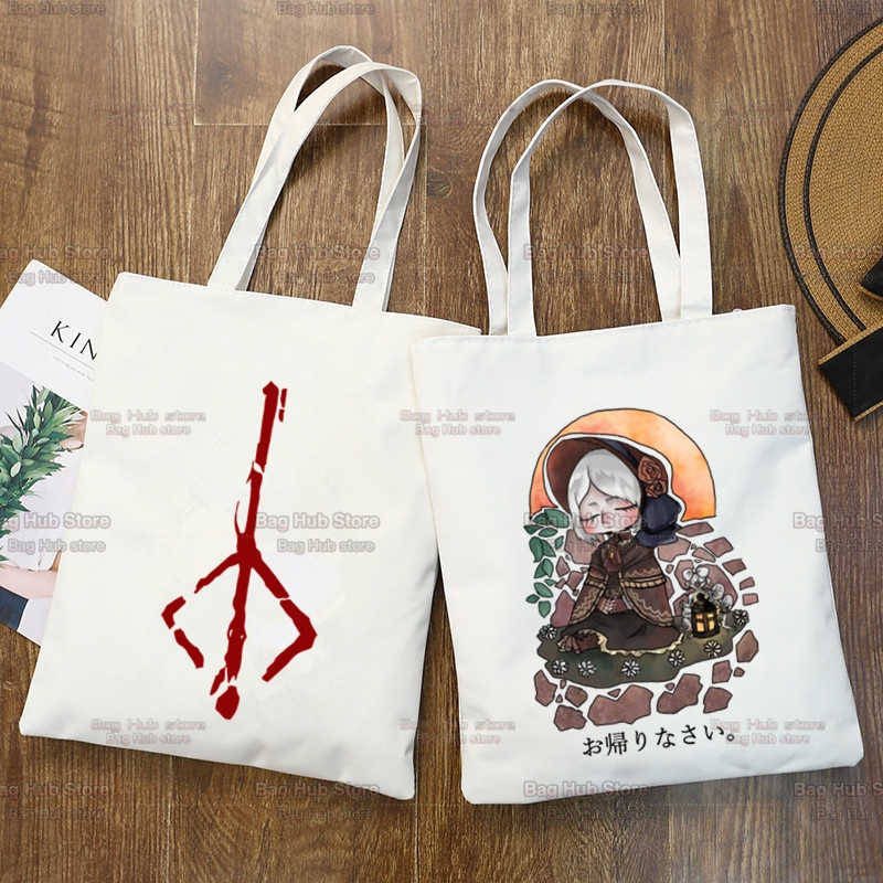 Bloodborne Let The Hunt Begin Shopping Bag Canvas Tote | Shopee Malaysia