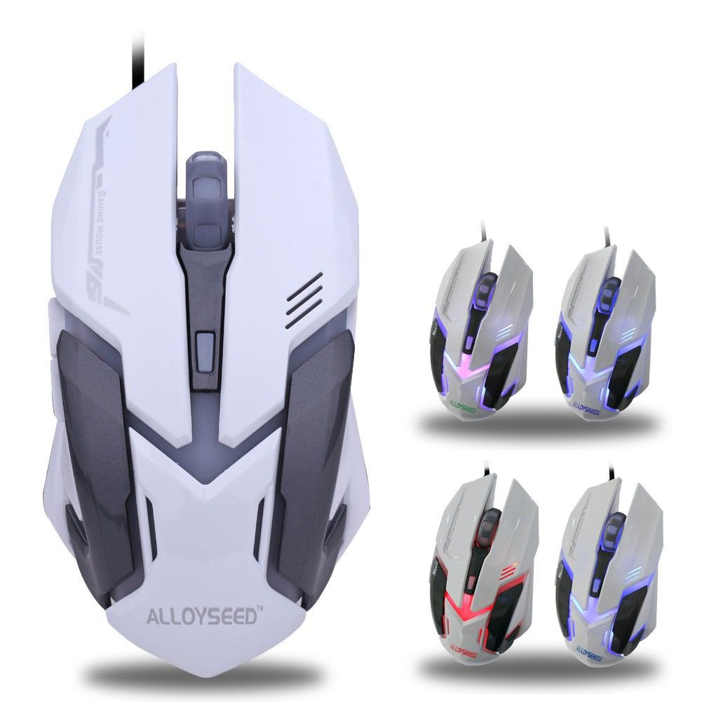 ALLOYSEED Professional Gaming Mouse USB Wired LED Optical Mouse ...