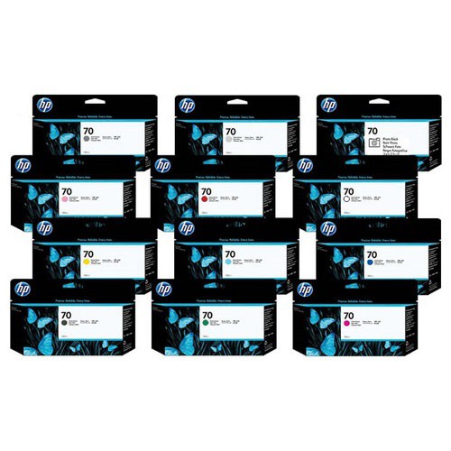 HP 70 - DesignJet Z2100, Z3100 Z3200 Z5200 Z5400 - C9390A C9449A C9450A C9451A C9452A C9454A ...