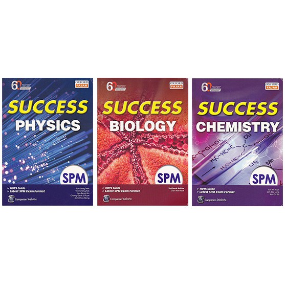 OXFORD FAJAR SUCCESS SPM ( PHYSICS, BIOLOGY & CHEMISTRY ) | Shopee Malaysia